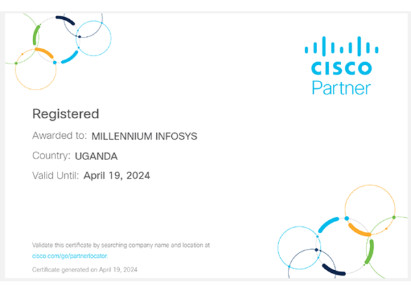Certificates - Millennium Infosys Ltd